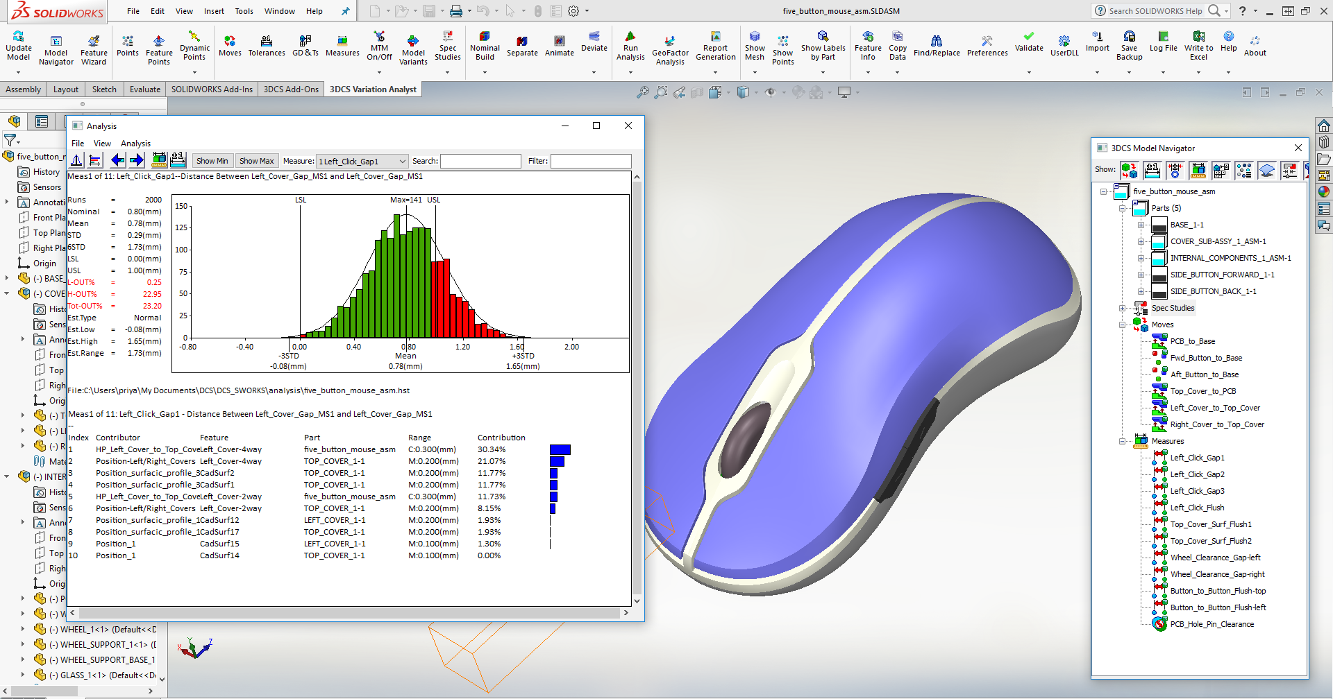 New Software Package 3DCS for SOLIDWORKS, Fully Integrated in Dassault Systemes’ CAD Design Software